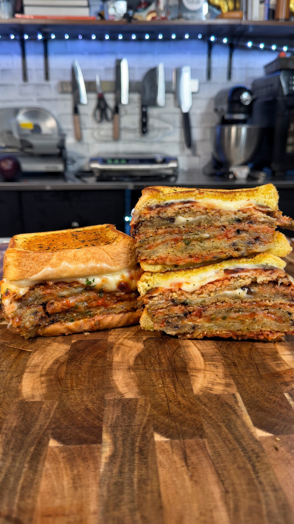 Eggplant parm grilled cheese