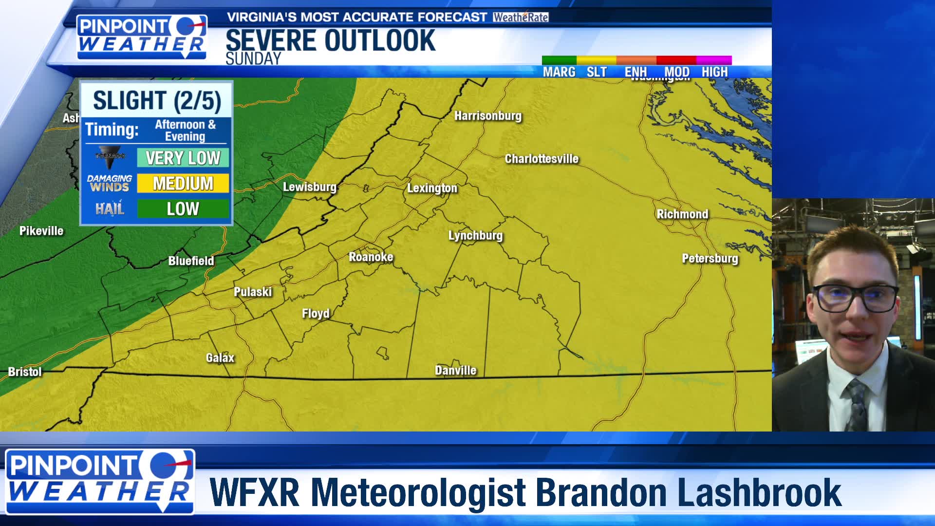 Pinpoint weather: Saturday evening forecast