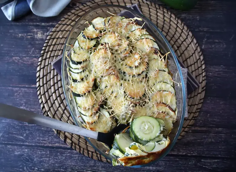 Gegratineerde courgettes