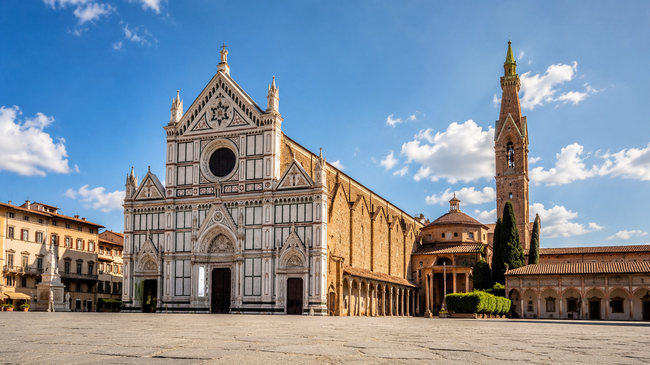 Why is Santa Croce one of Florence’s most striking landmarks?