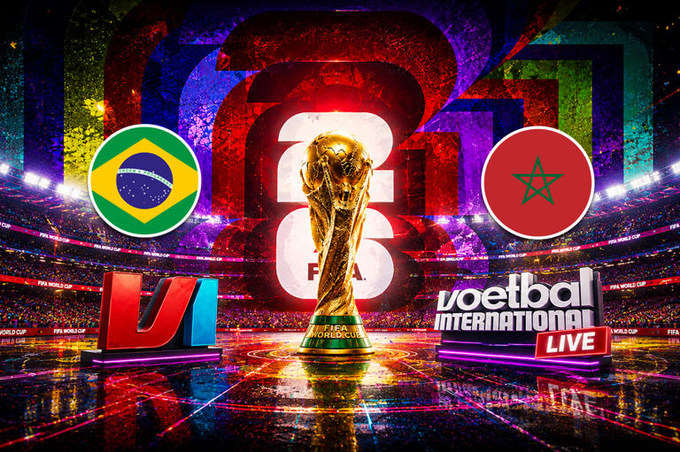 VI live: Brazilië en Marokko nog in evenwicht, weinig spektakel na rust