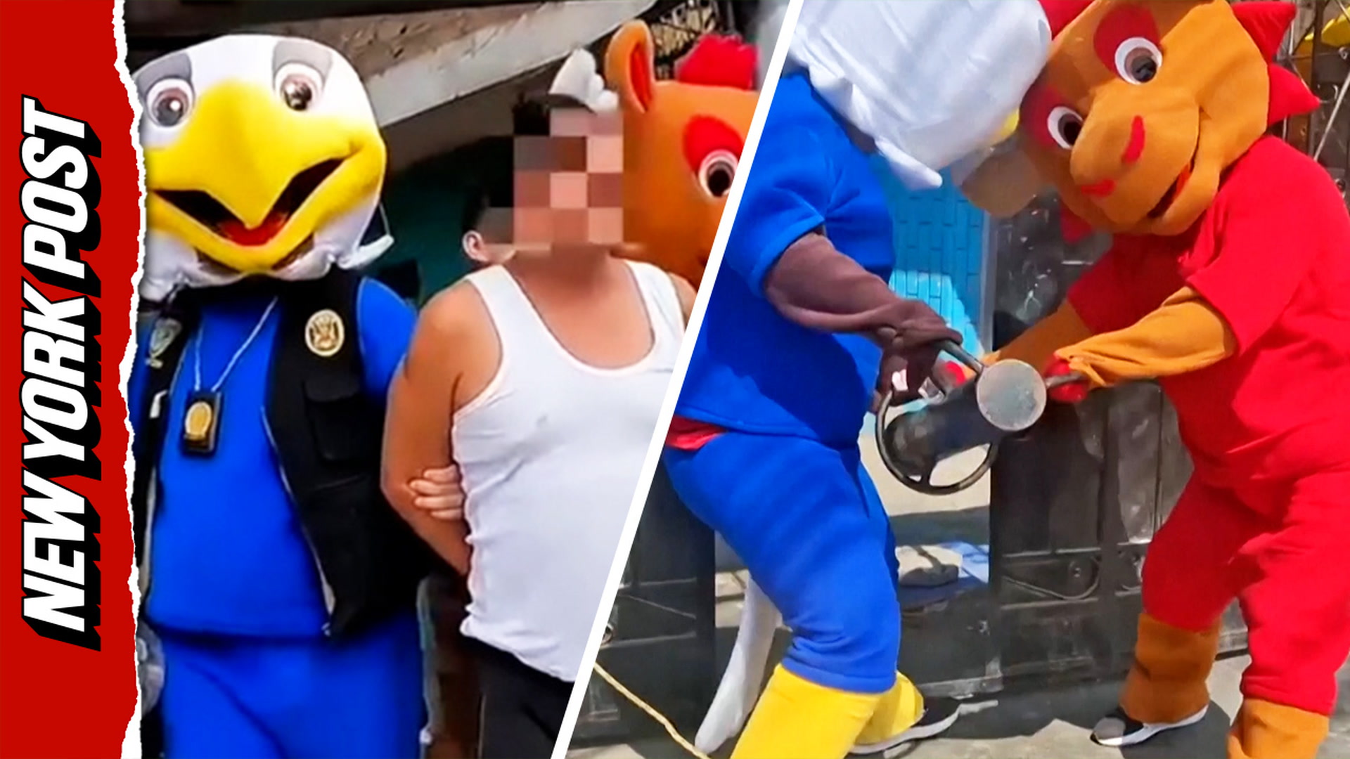 Police dress as mascots to nab drug dealer obsessed with World Cup