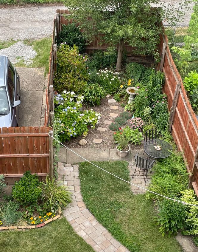 At 57, she turned a strip of yard into a lush oasis, and did almost all ...