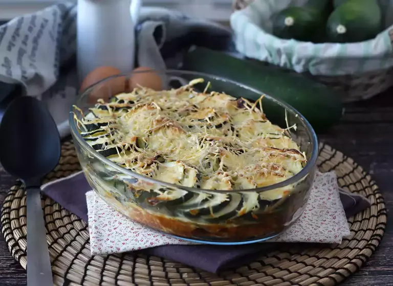Gegratineerde courgettes