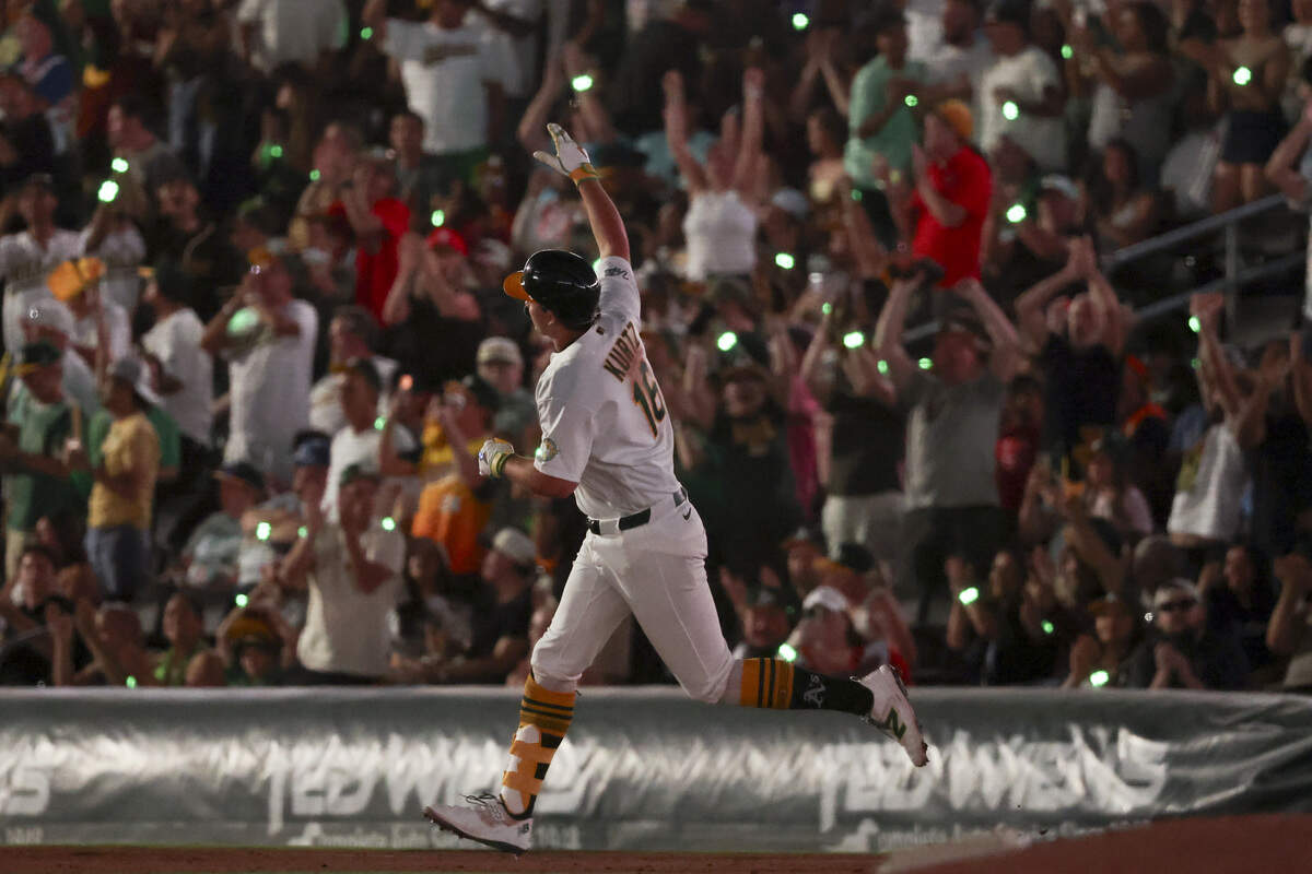 A's Nick Kurtz stays hot in Vegas with longest homer of MLB season. How ...