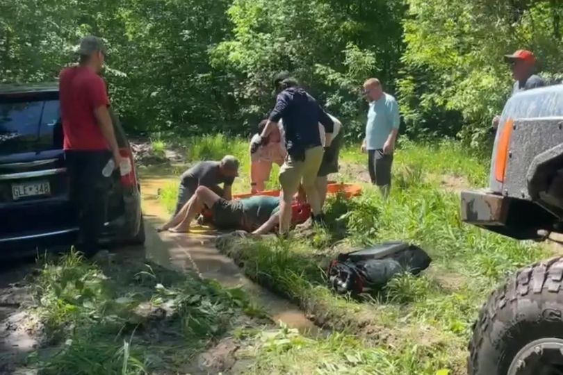 Woman missing for three days found alive trapped in 'quicksand' puddle