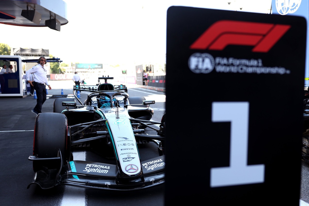 F1 Barcelona GP: Russell beats Hamilton to pole as Leclerc crashes