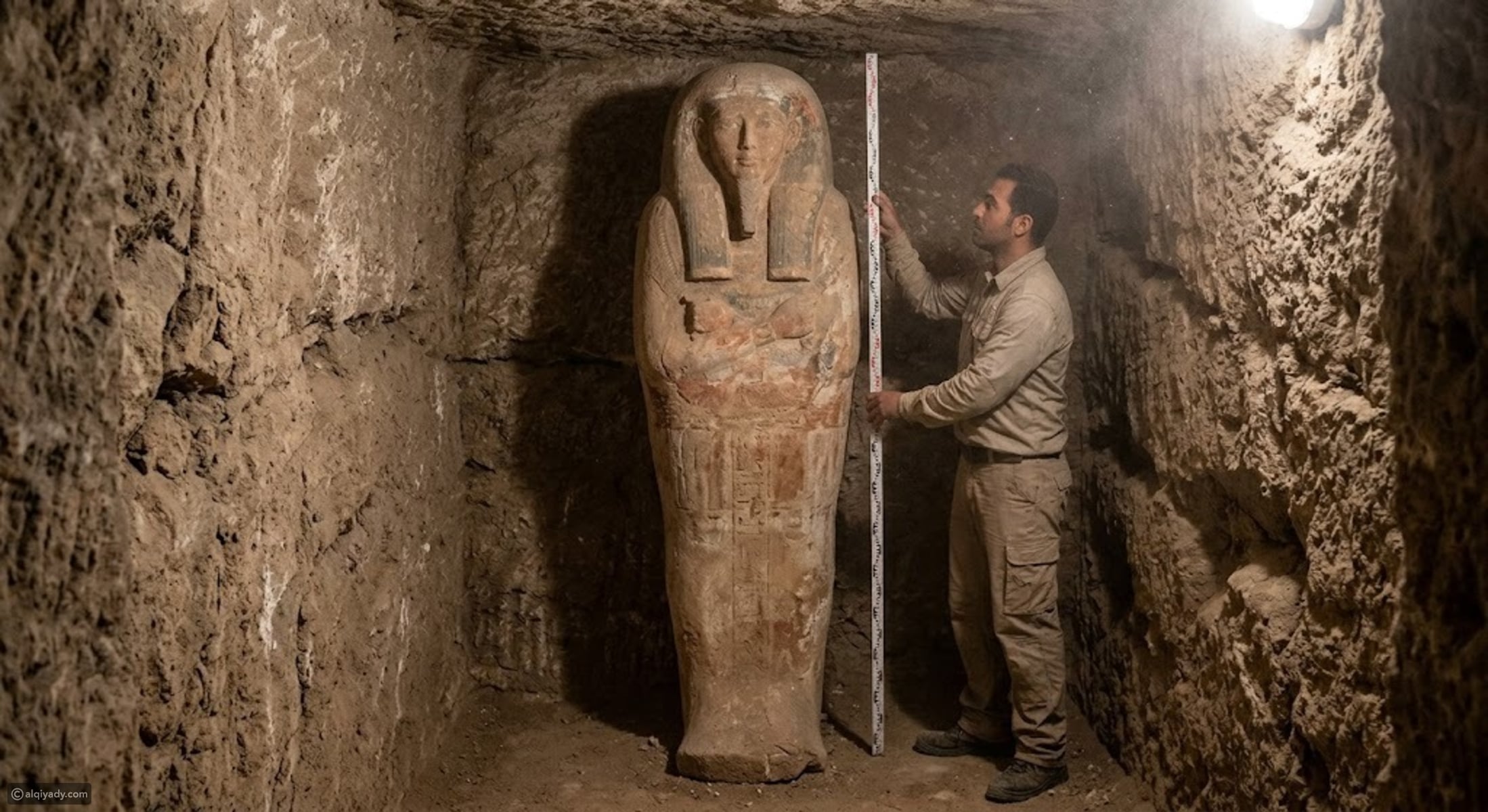 Archaeologists find a 6-foot sarcophagus hidden beneath a forgotten ...