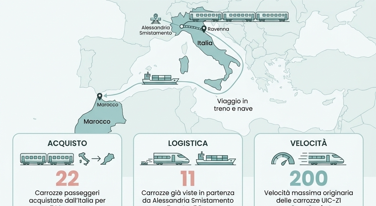 Treni, il Marocco fa shopping in Italia: i vecchi Intercity salvati ...