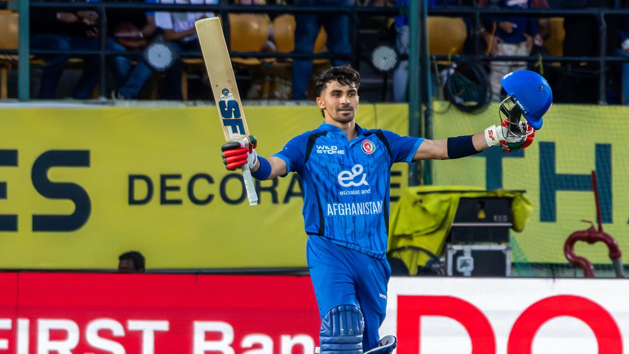 Gurbaz's stunning hundred powers Afghanistan to 194 vs India in 1st ODI