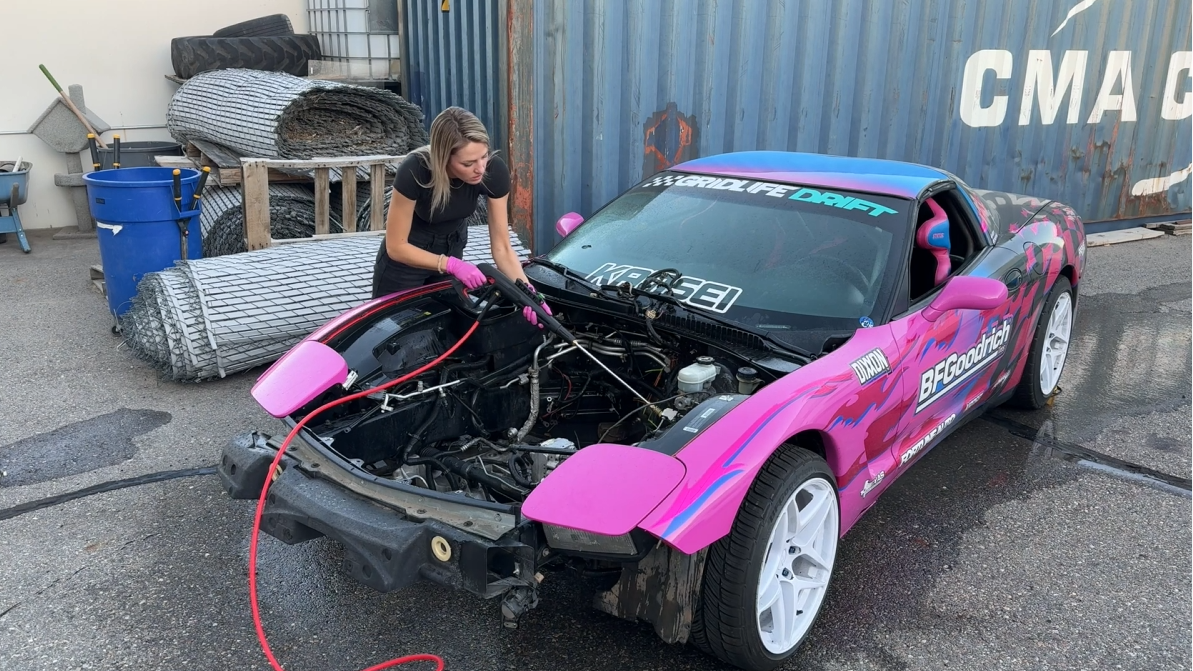 What a pressure washer does to a C5 Corvette engine bay