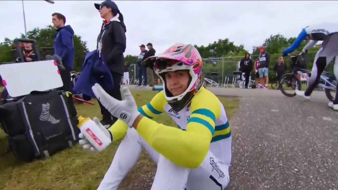 Brilliant finish in UCI World Cup BMX U23. So near, but so far!
