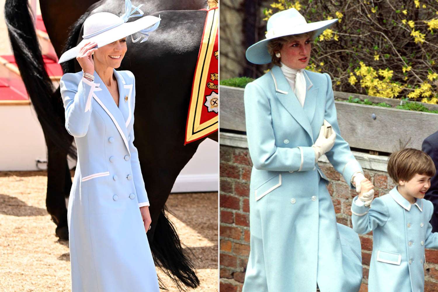 Kate Middleton’s blue outfit draws comparisons to Princess Diana’s ...