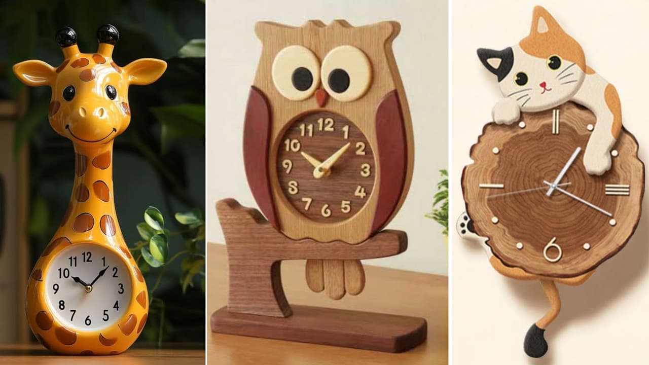 Kids room decor: 8 cute animal clocks under ₹500 to jazz up your child ...