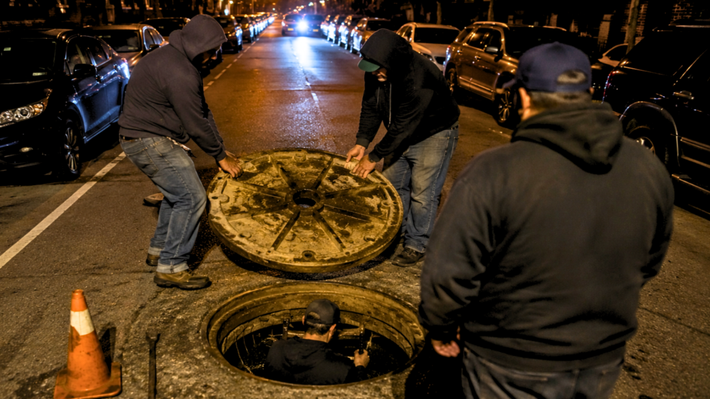 NYPD investigates mystery groups entering Brooklyn manholes, but claims ...