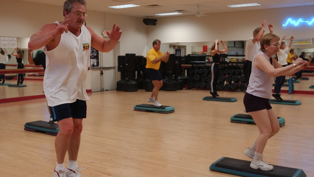 Step-ups for senior strength, balance, and independence