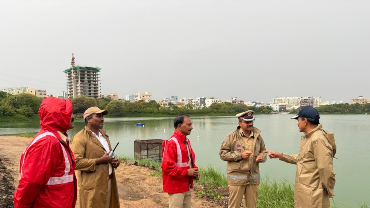 Hyderabad rains: DGP Anand inspects affected areas, reviews measures
