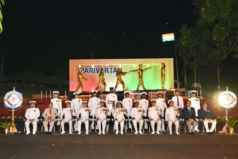 INS Chilka hosts passing out parade for trainees of 01/26 batch
