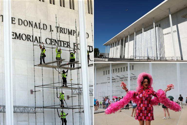 Trump’s name comes off Kennedy Center building after storms, legal ...