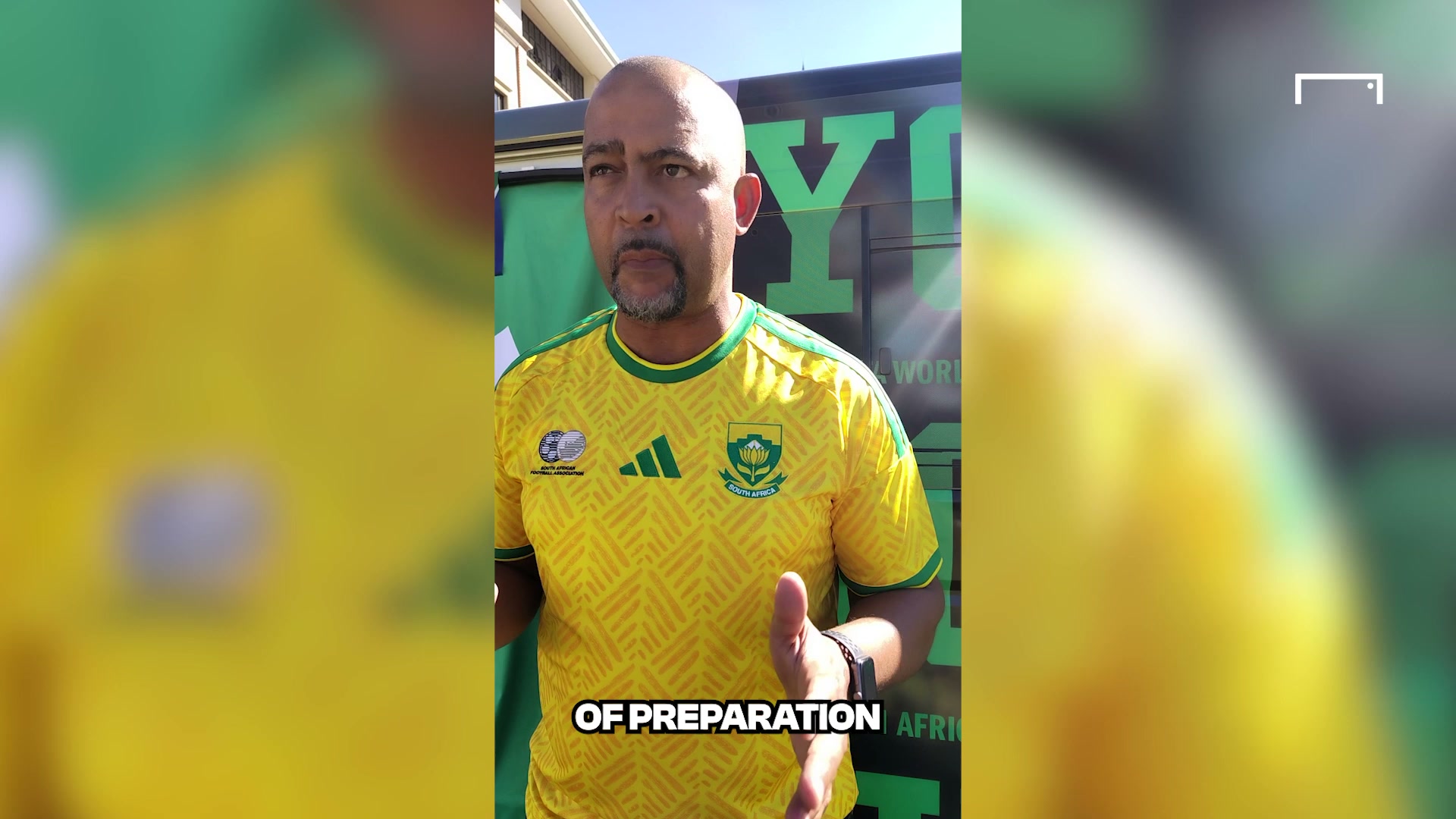 Fabian McCarthy has delivered an inspiring message to Bafana Bafana