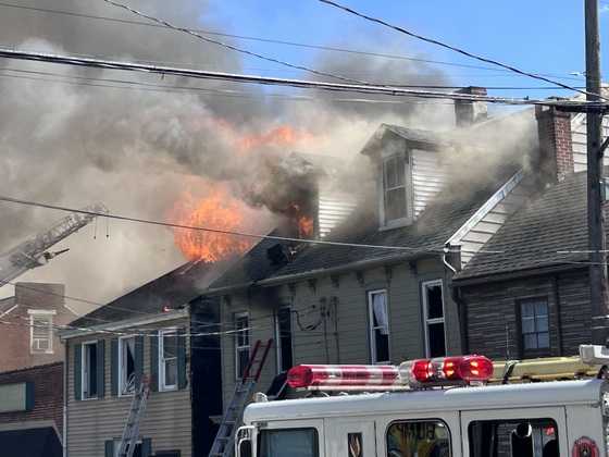 Police ask public to avoid scene of house fire in Columbia Borough