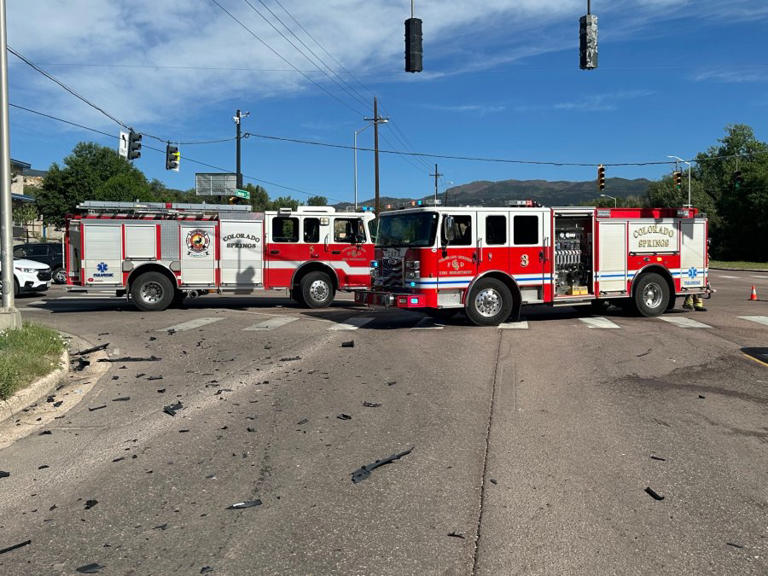 Traffic blocked on Highway 24 due to multi-vehicle crash