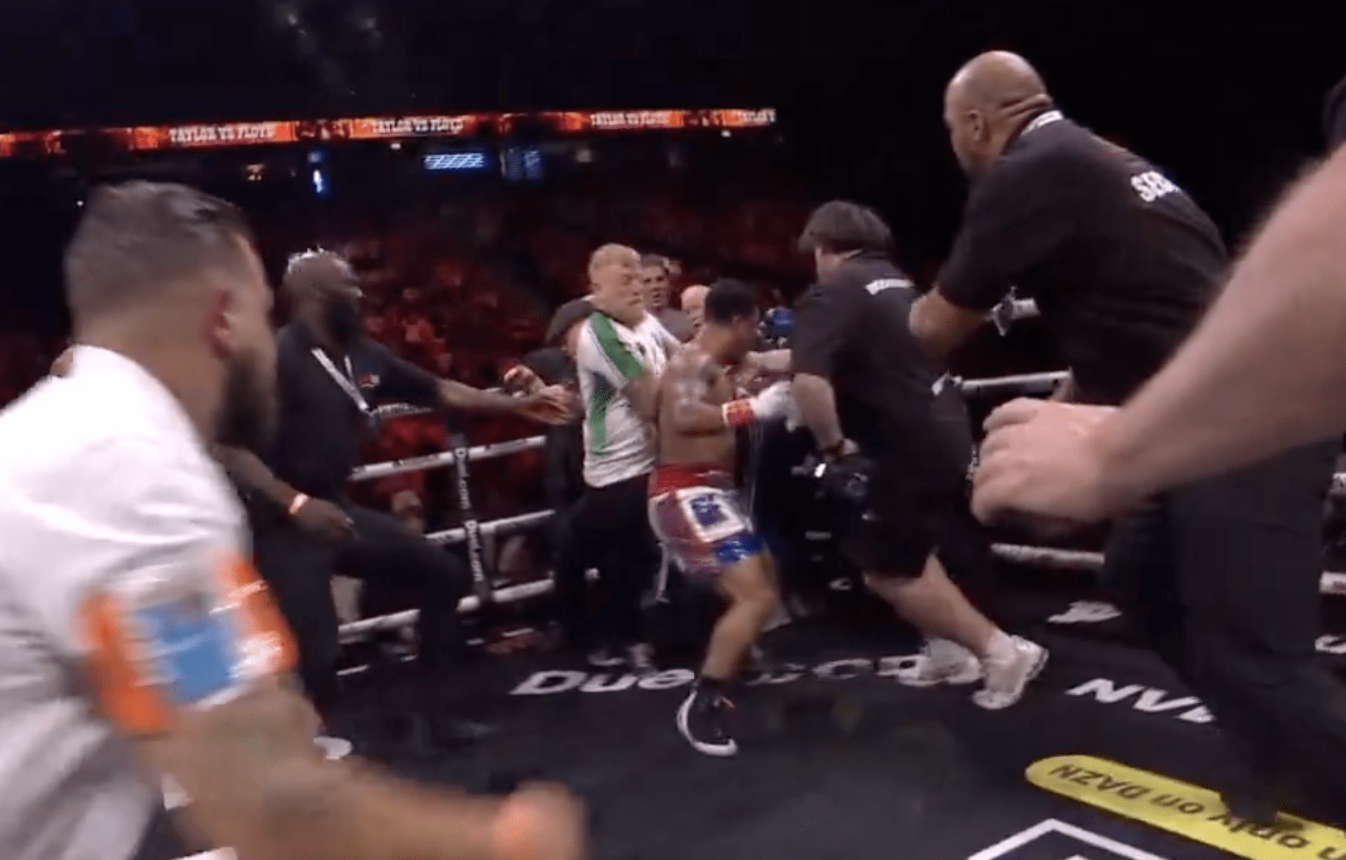 Video: Anthony Taylor attacks Matty Floyd after fight ends in ...