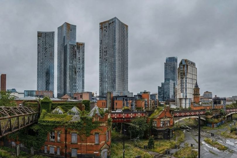 Imagine Piccadilly Gardens but if all humanity vanished