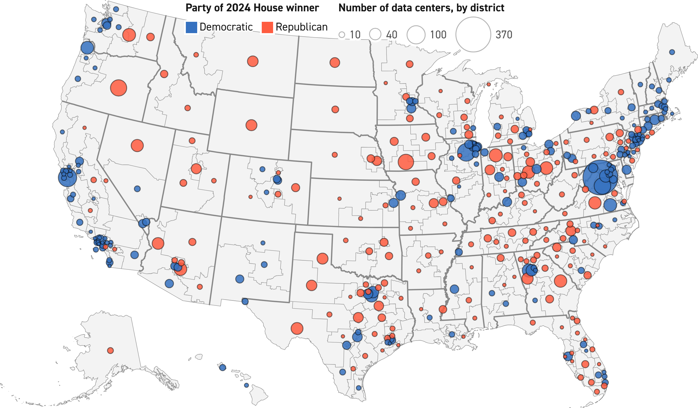 Most battleground House races have data centers on the way, Politico ...