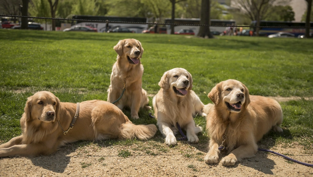 Golden retriever puppies and pocket dachshund charm millions online