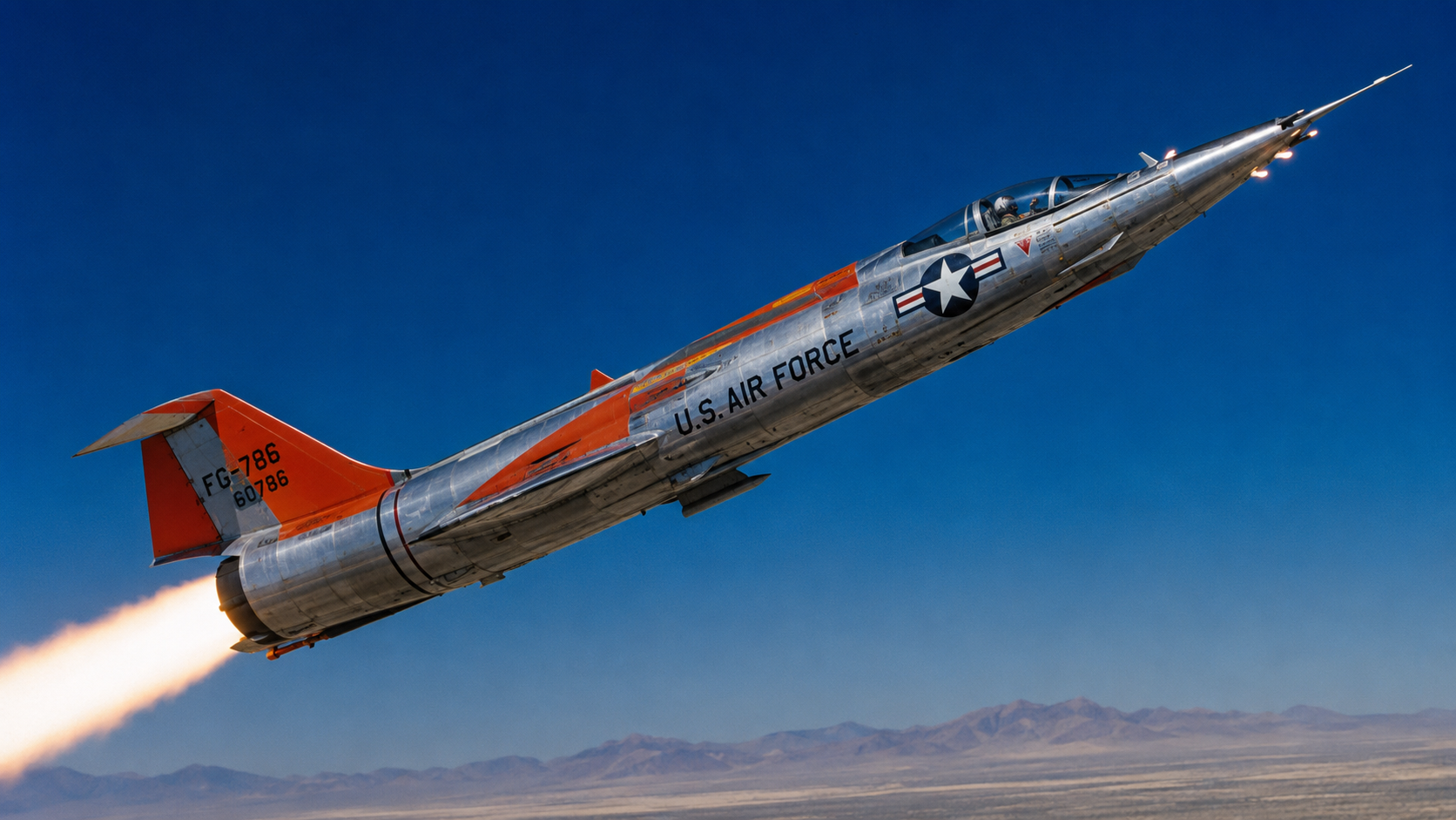 The F-104 Starfighter - America turned this fighter into a rocket ship
