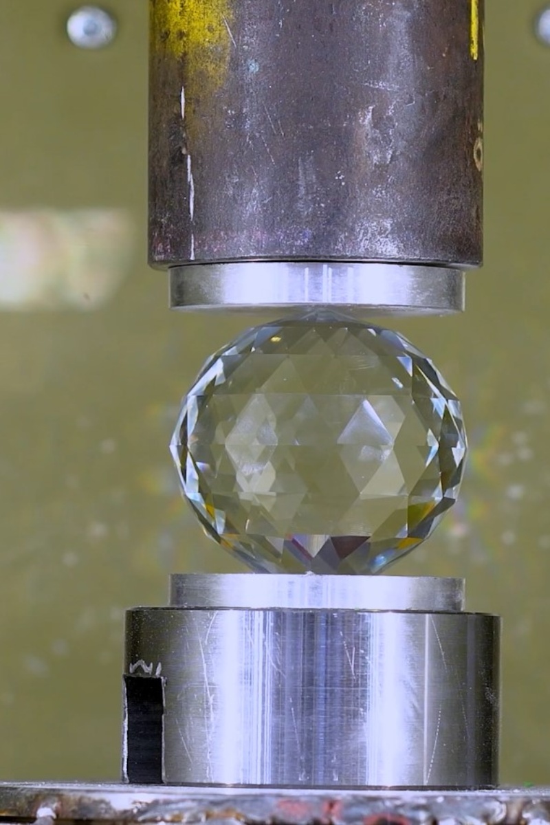 Hydraulic press vs crystal ball