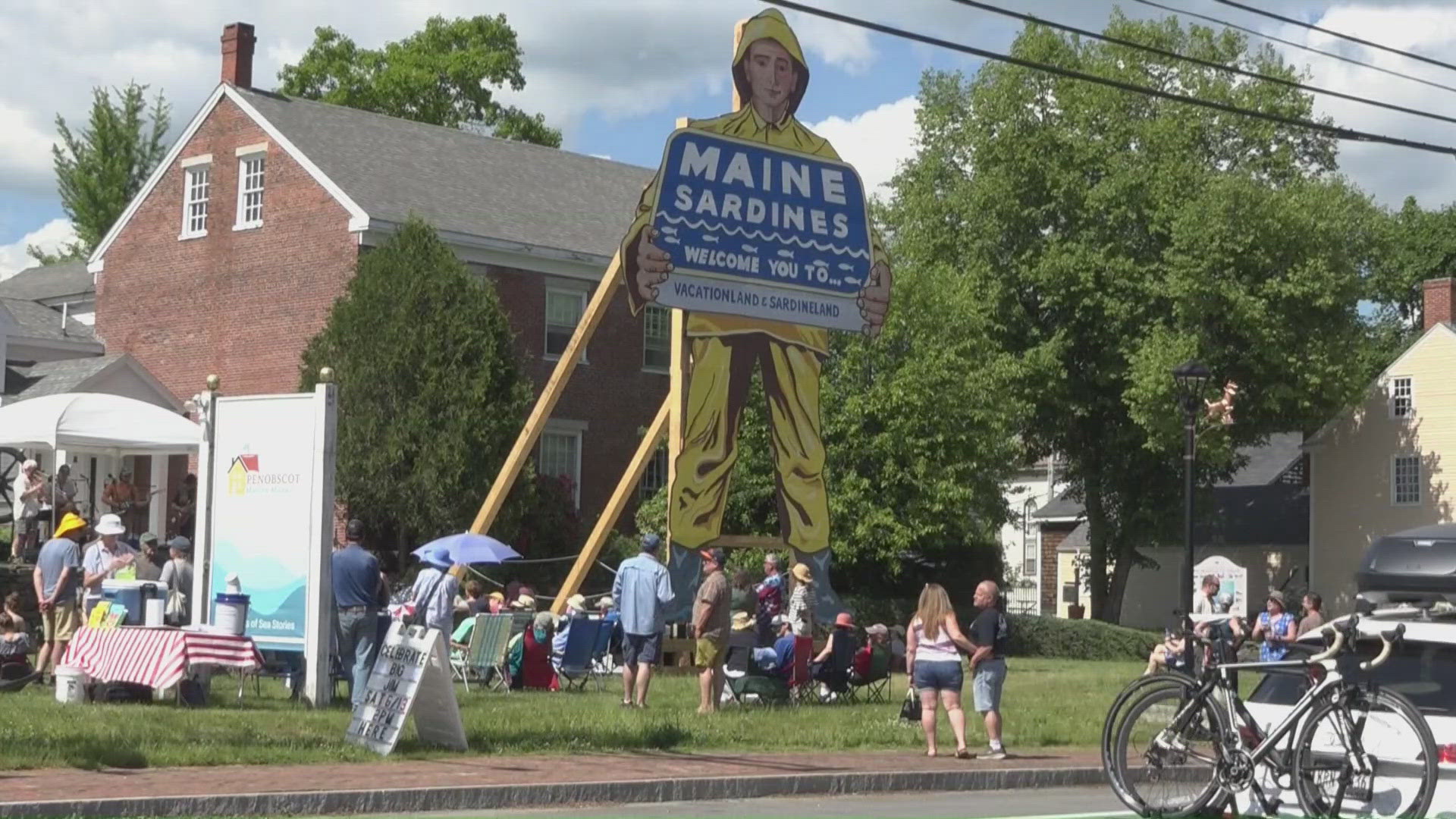 Big Jim returns: Restored sardine icon celebrated in Searsport