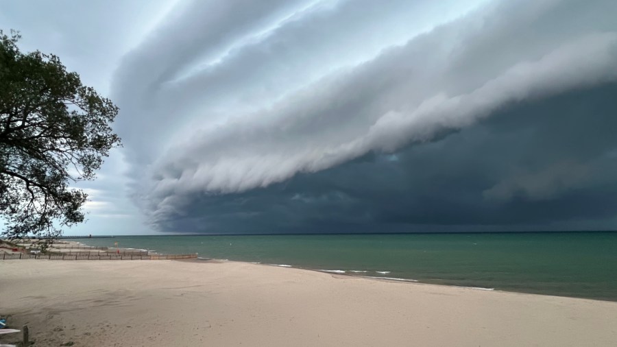 Chance of showers and thunderstorms tonight, cooler Sunday