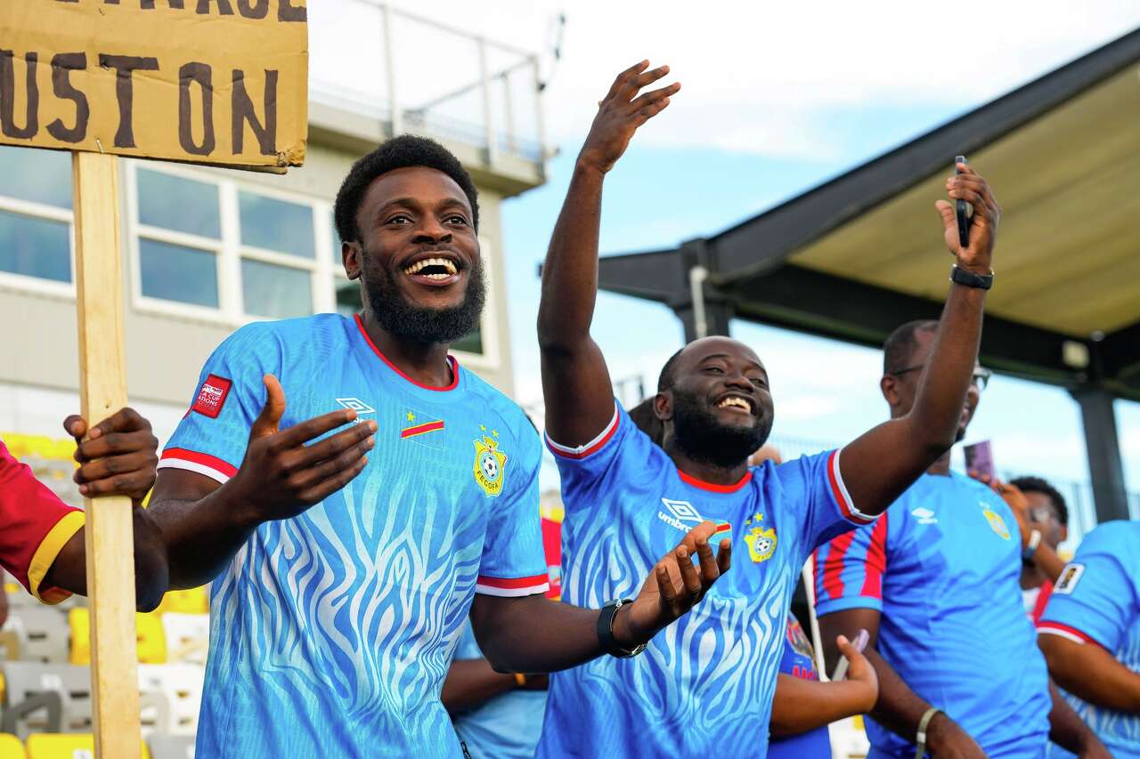 DR Congo holds first training session in Houston in front of adoring ...