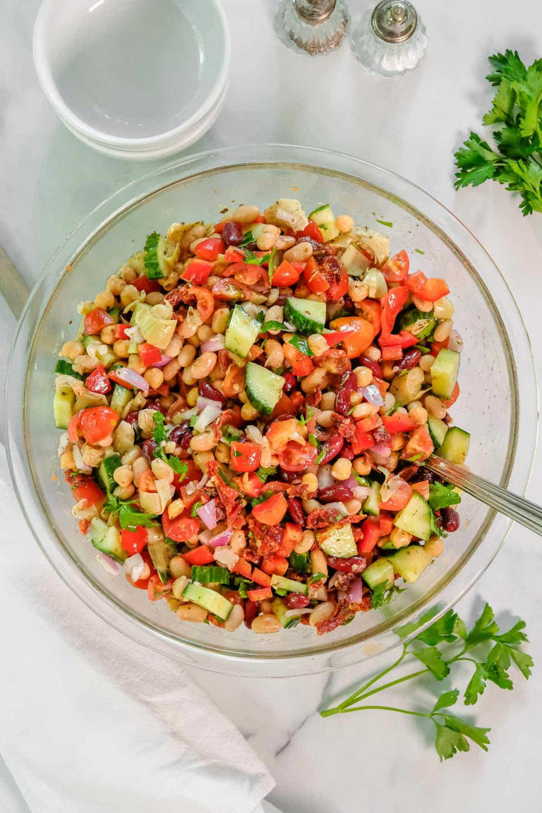 Dense bean salad