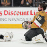 Carter Hart under spotlight as Golden Knights face elimination in SCF ...