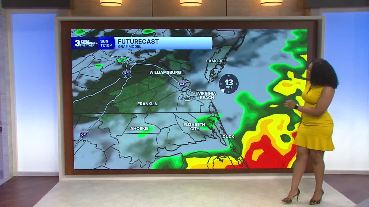 First warning forecast: More heat & humidity Sunday, severe storm potential