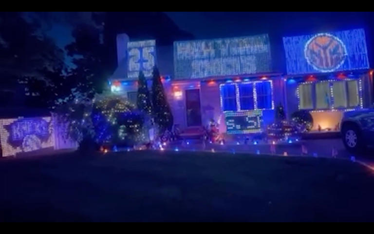 Long Island superfan celebrating NBA Finals with a 10,000 LED light ...