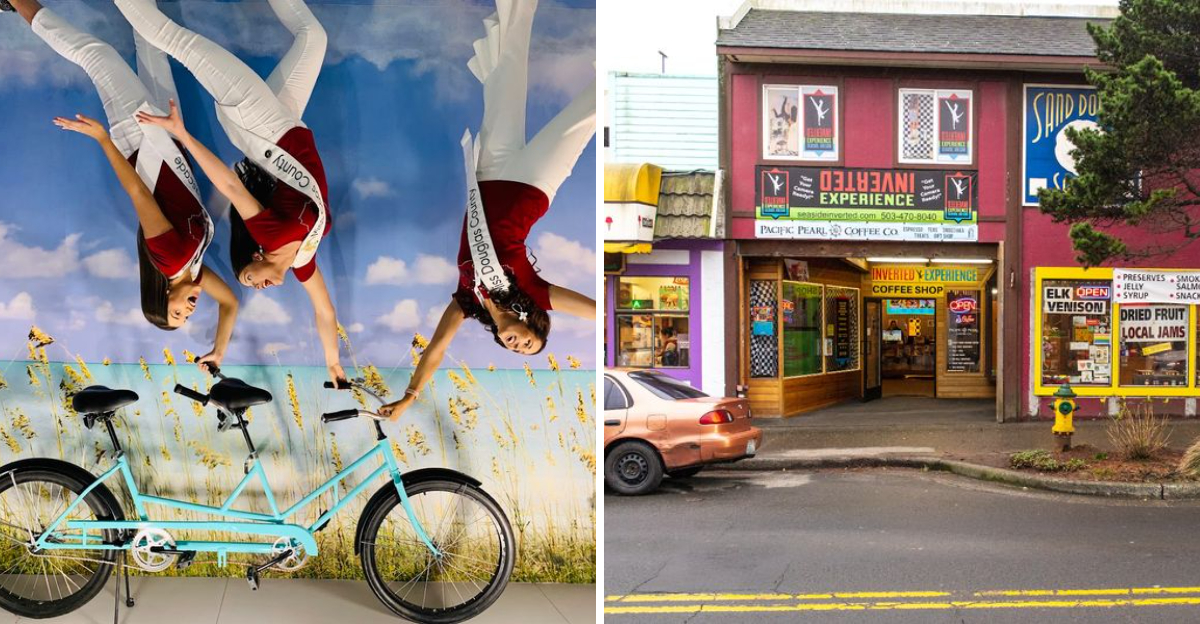 This upside-down Oregon attraction lets you take gravity-defying photos ...