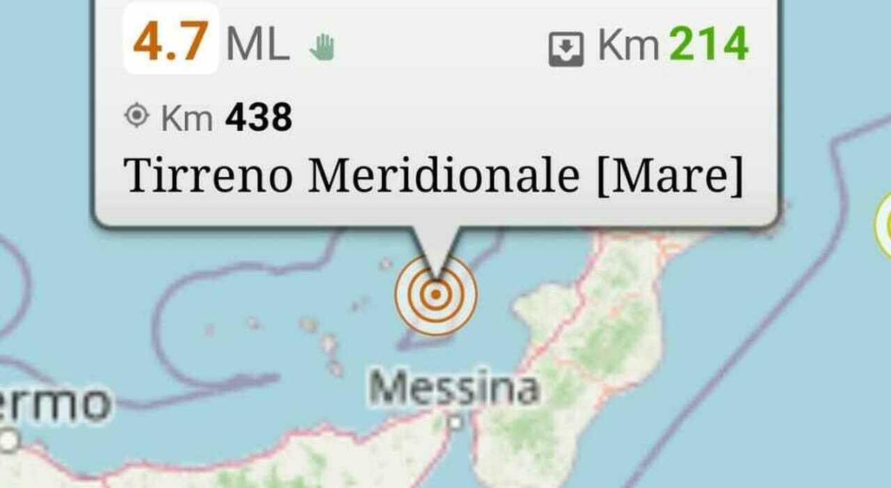 Terremoto oggi al largo della Calabria di magnitudo 4.7, scossa ...