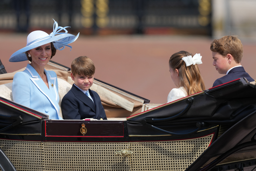 Photos show the royal family at the Trooping the Colour parade