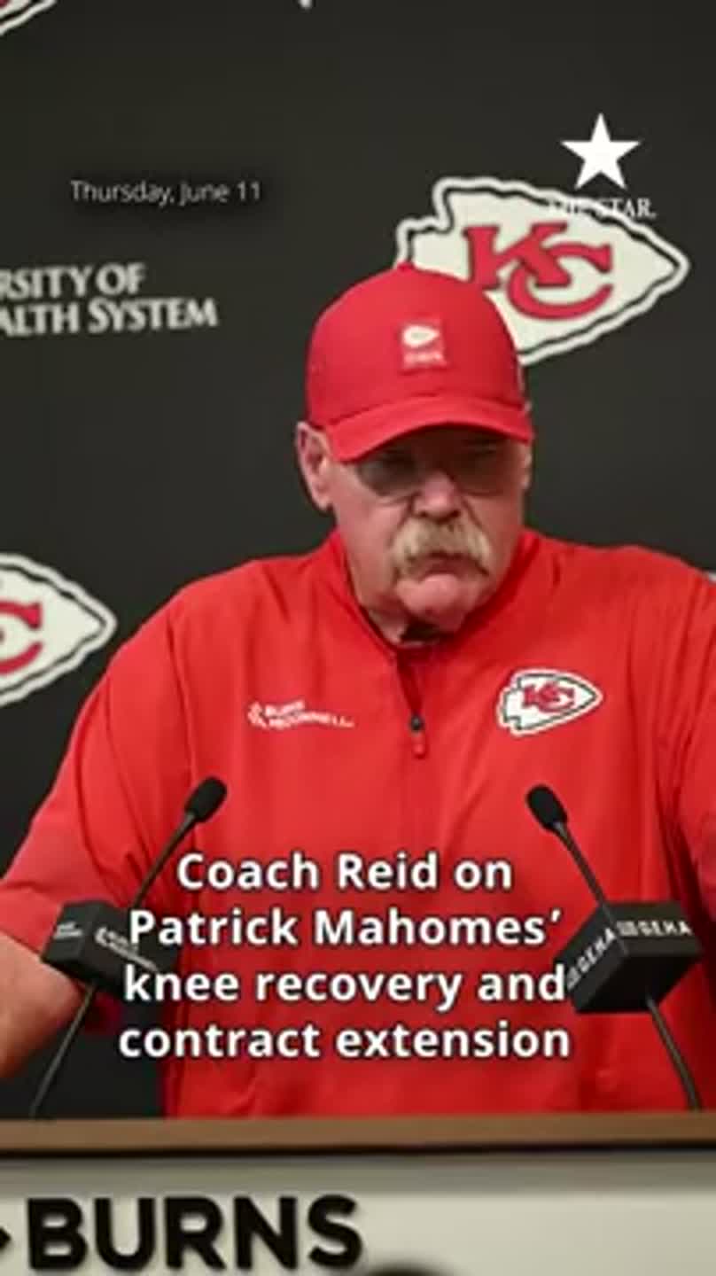 Coach Reid on Mahomes' knee recovery and record-breaking contract extension