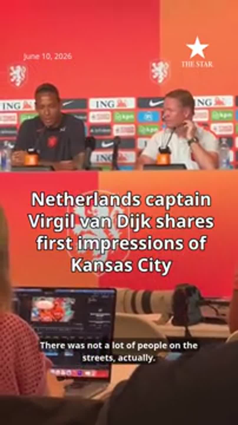 Netherlands captain Virgil van Dijk shares first impressions of Kansas City