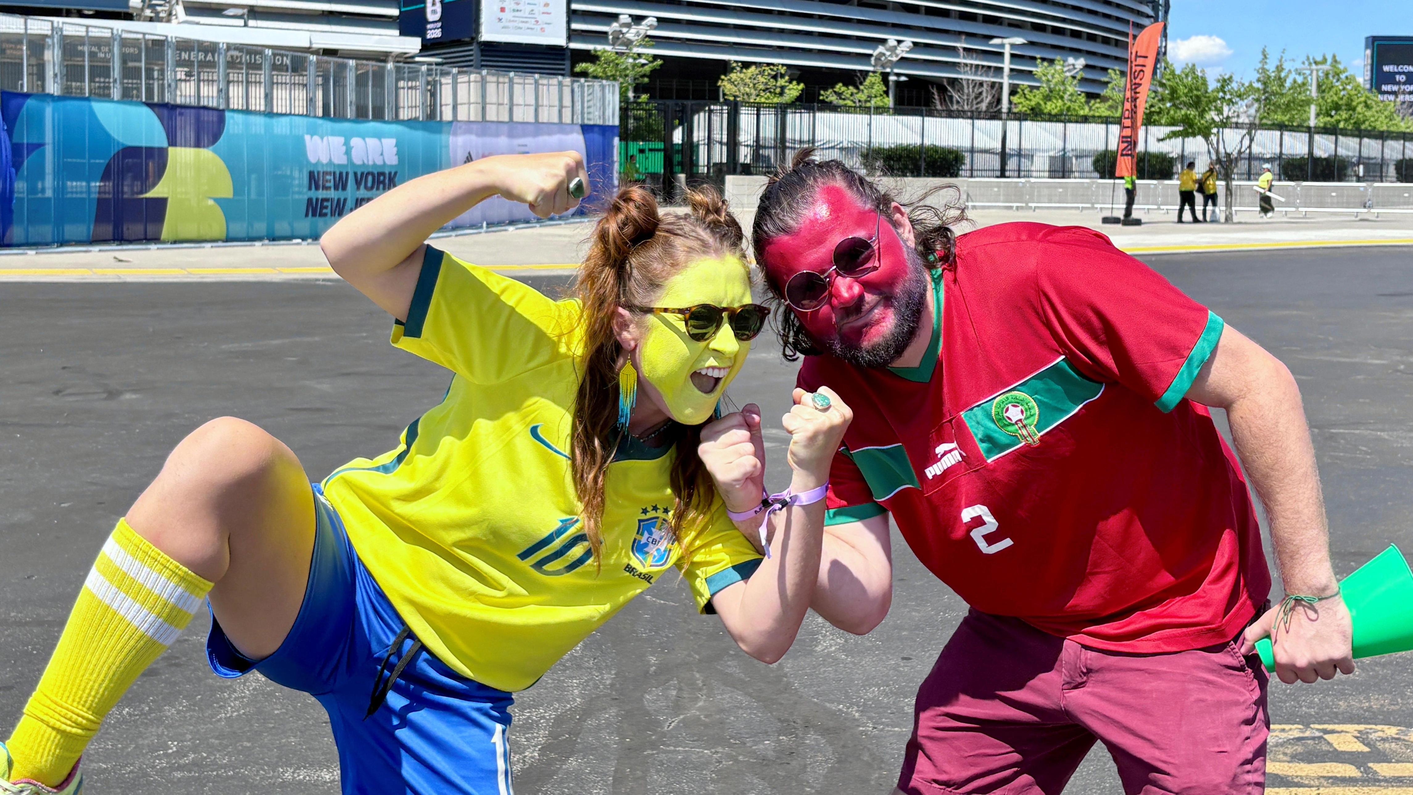 Fans from around the world crowd MetLife Stadium for World Cup opener