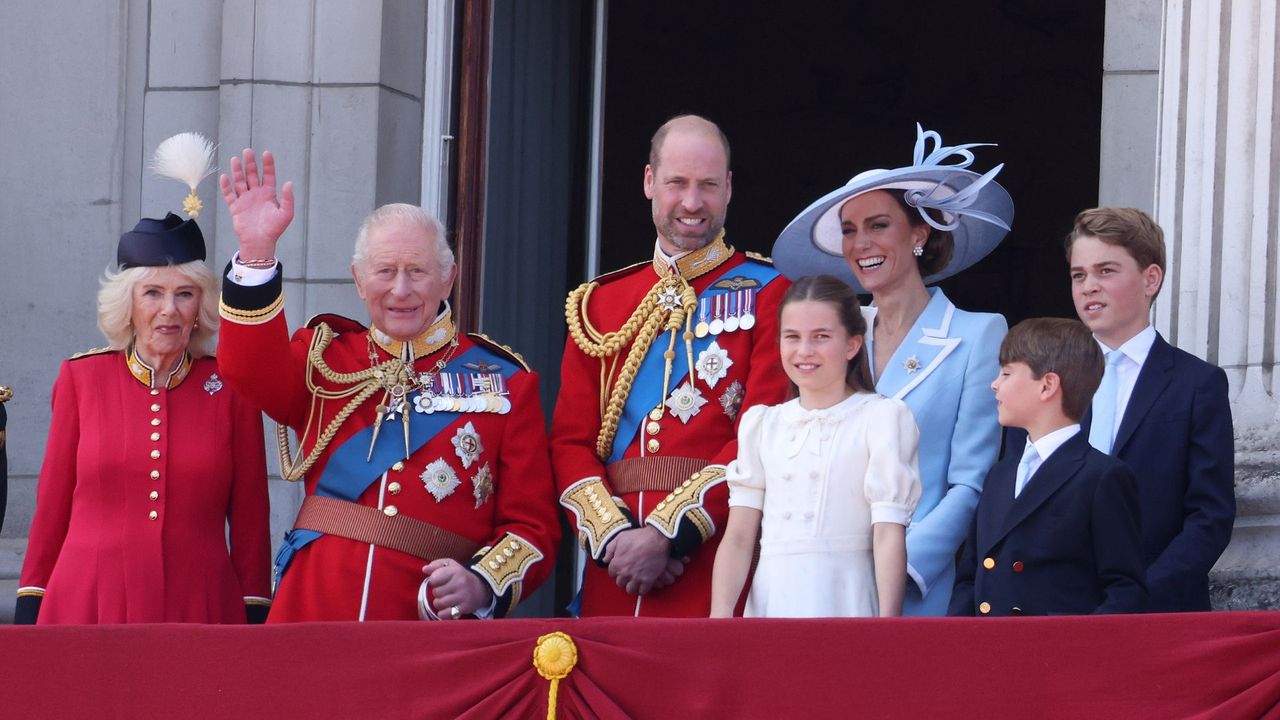 Princess Catherine and Prince George share a laugh at Trooping the Colour