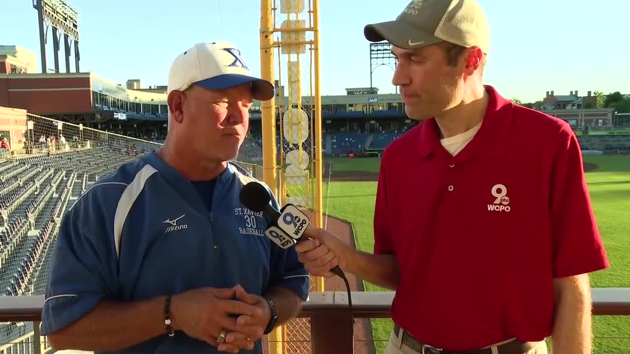 St. Xavier baseball coach speaks after Bombers defeat Moeller in ...