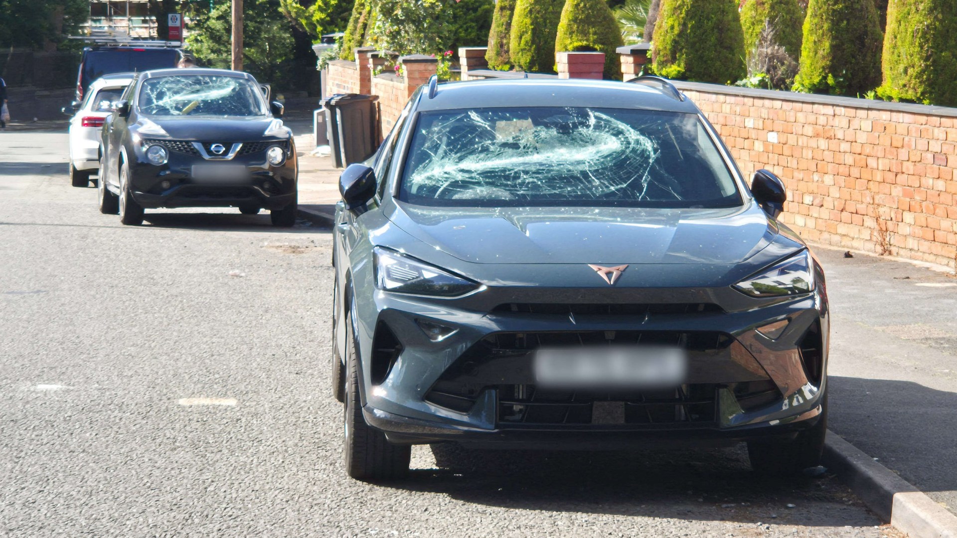 Windows smashed on over 40 parked cars with man arrested