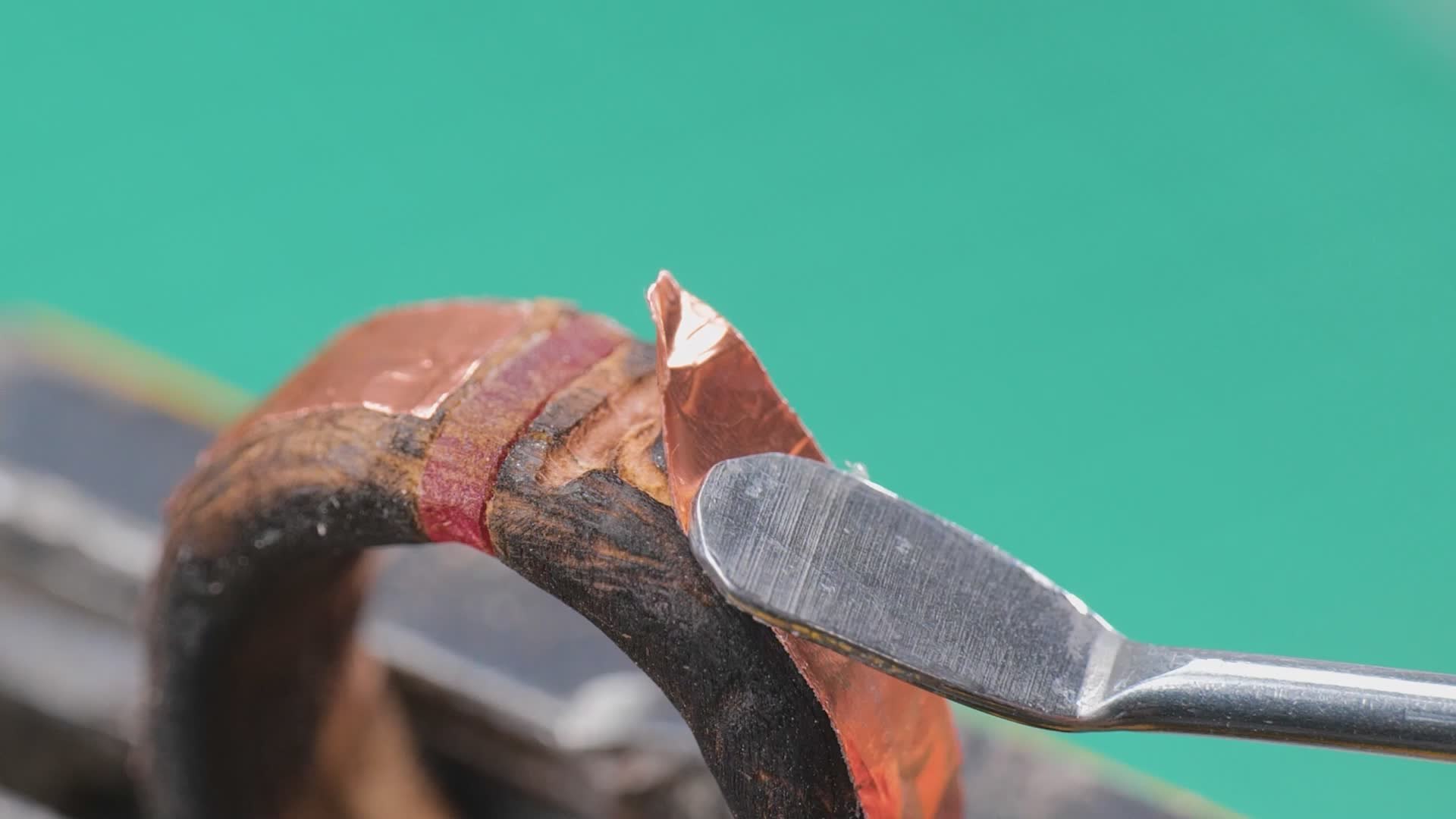 Crafting a beautiful wooden ring by hand