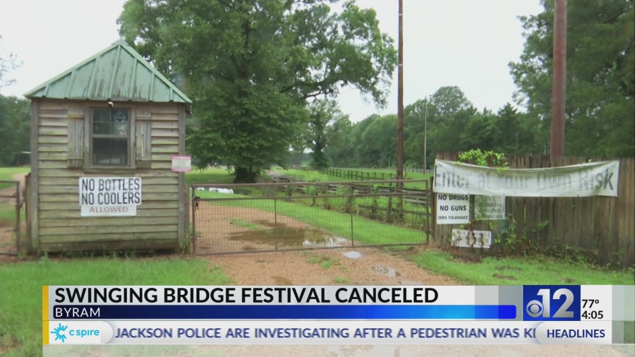 Byram’s Swinging Bridge Festival canceled due to heavy rain